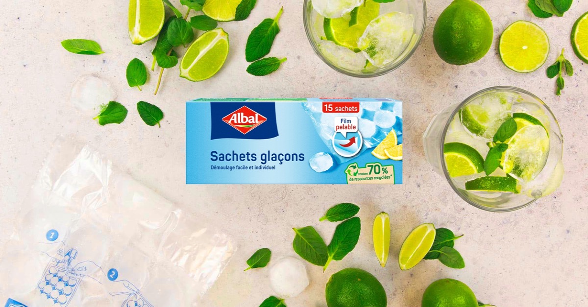 Sachets glaçons d’Albal - Démoulage facile et individuel